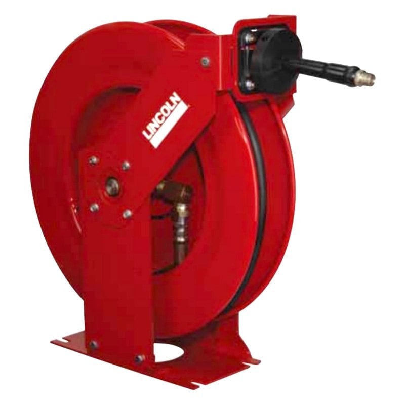 Lincoln Heavy Duty Dual Support Air Hose Reel With 1 2 Air Hose