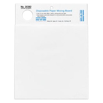 Body Mixing Board - Disposable, Plastic, Orange, White | TOOLSiD