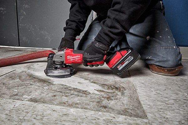 Milwaukee 2882 22 M18 Fuel 5 18 V 6.0 Ah Li ion Cordless Brushless Angle Braking Grinder Kit with ONE KEY Wi Fi Module TOOLSiD