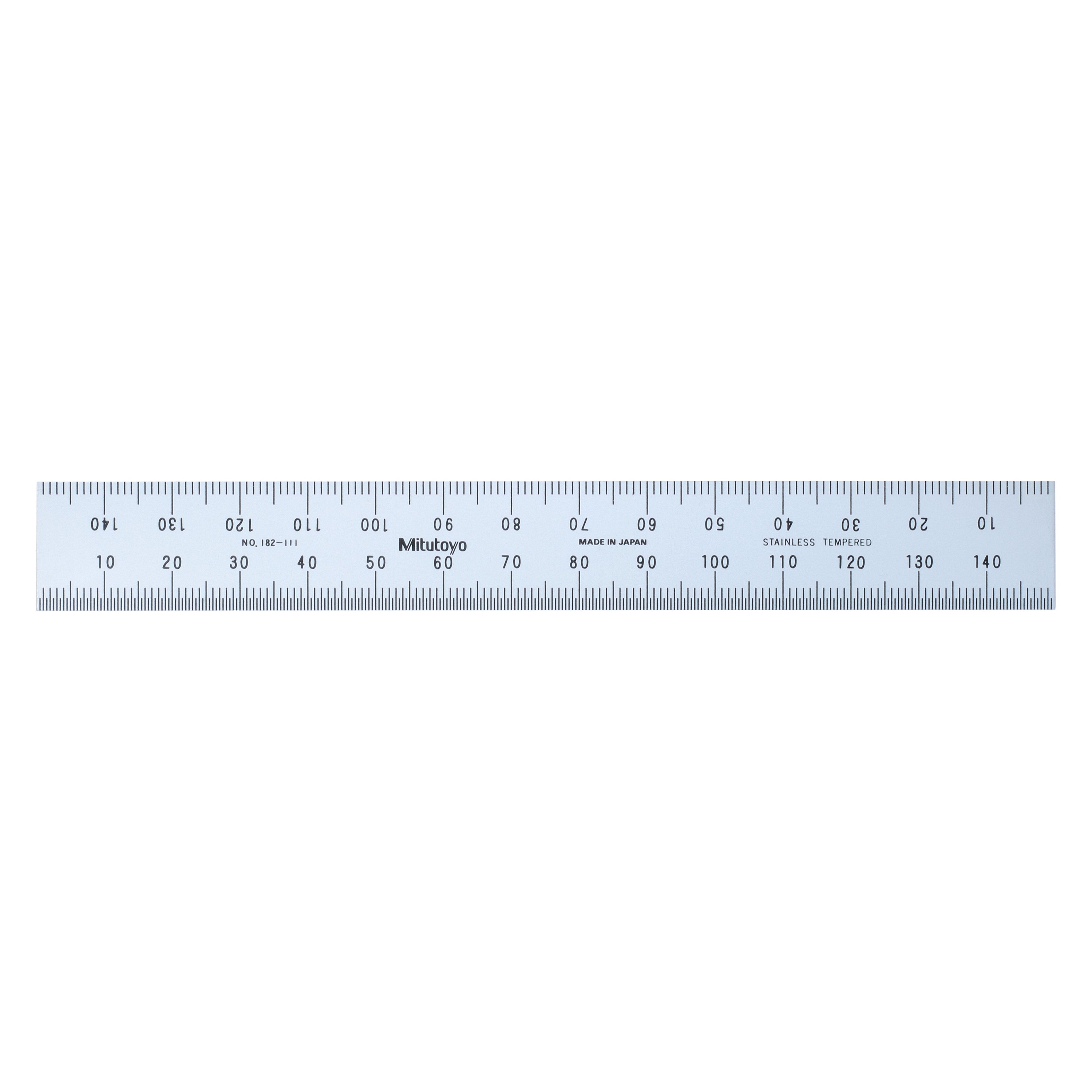 Mitutoyo® - Series 182™ Metric Stainless Steel Wide Rigid Ruler ...