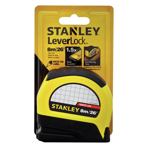 PROTO STHT30830L STANLEY LeverLock 30 SAE Yellow Black Auto Locking Measuring Tape TOOLSiD