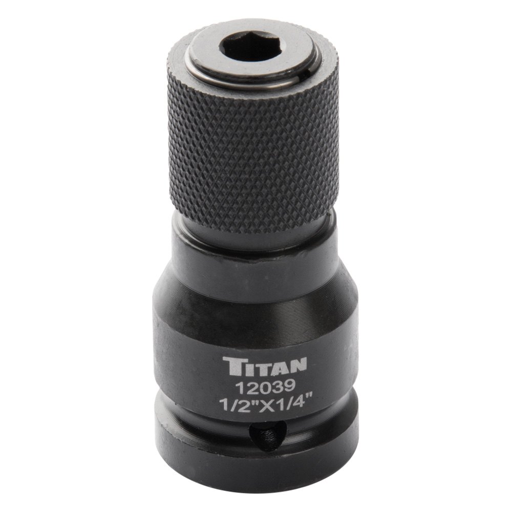 Titan Tools® 12039 - 1/4" Drive 1/2" Hex Quick Change Impact Adapter ...