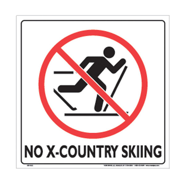 Voss Signs® - 12" White Plastic Sign - TOOLSiD.com