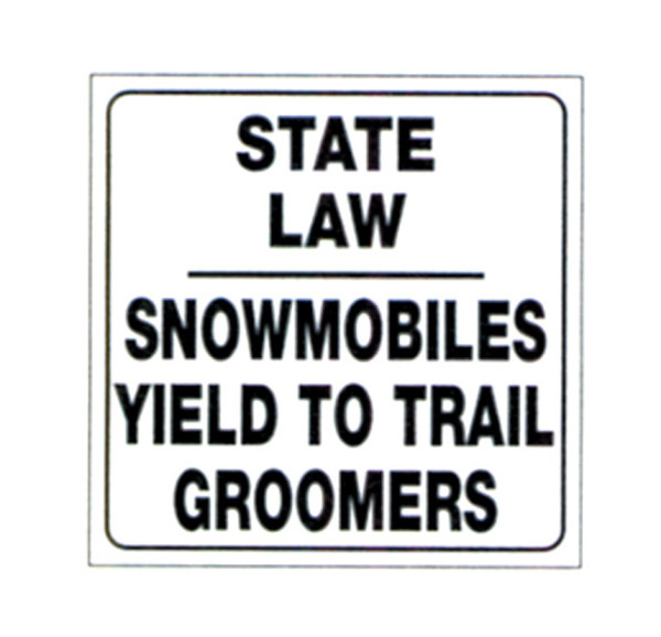 Voss Signs® 494SLG - 12" White Plastic Reflective Sign - TOOLSiD.com